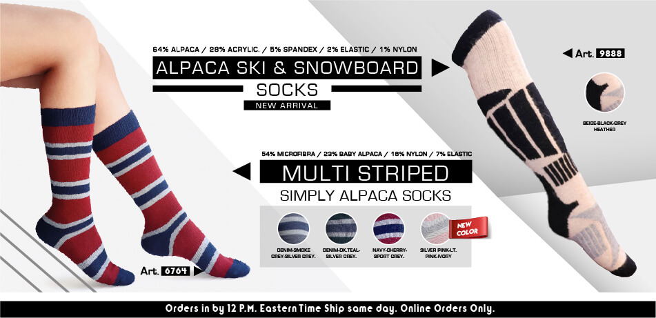 Wholesale Alpaca Socks, Alpaca Sweaters, Alpaca Accessories
